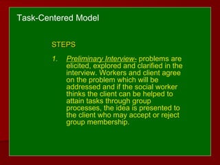 Social work helping models and approaches | PPT