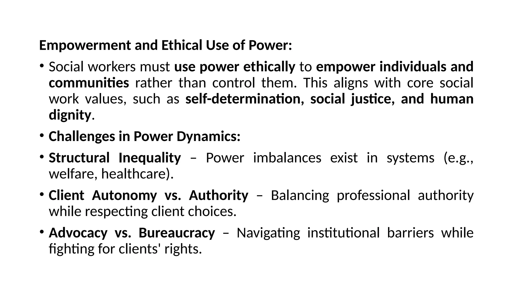 Social Work Power: Understanding Authority and Influence in Practice | PPTX