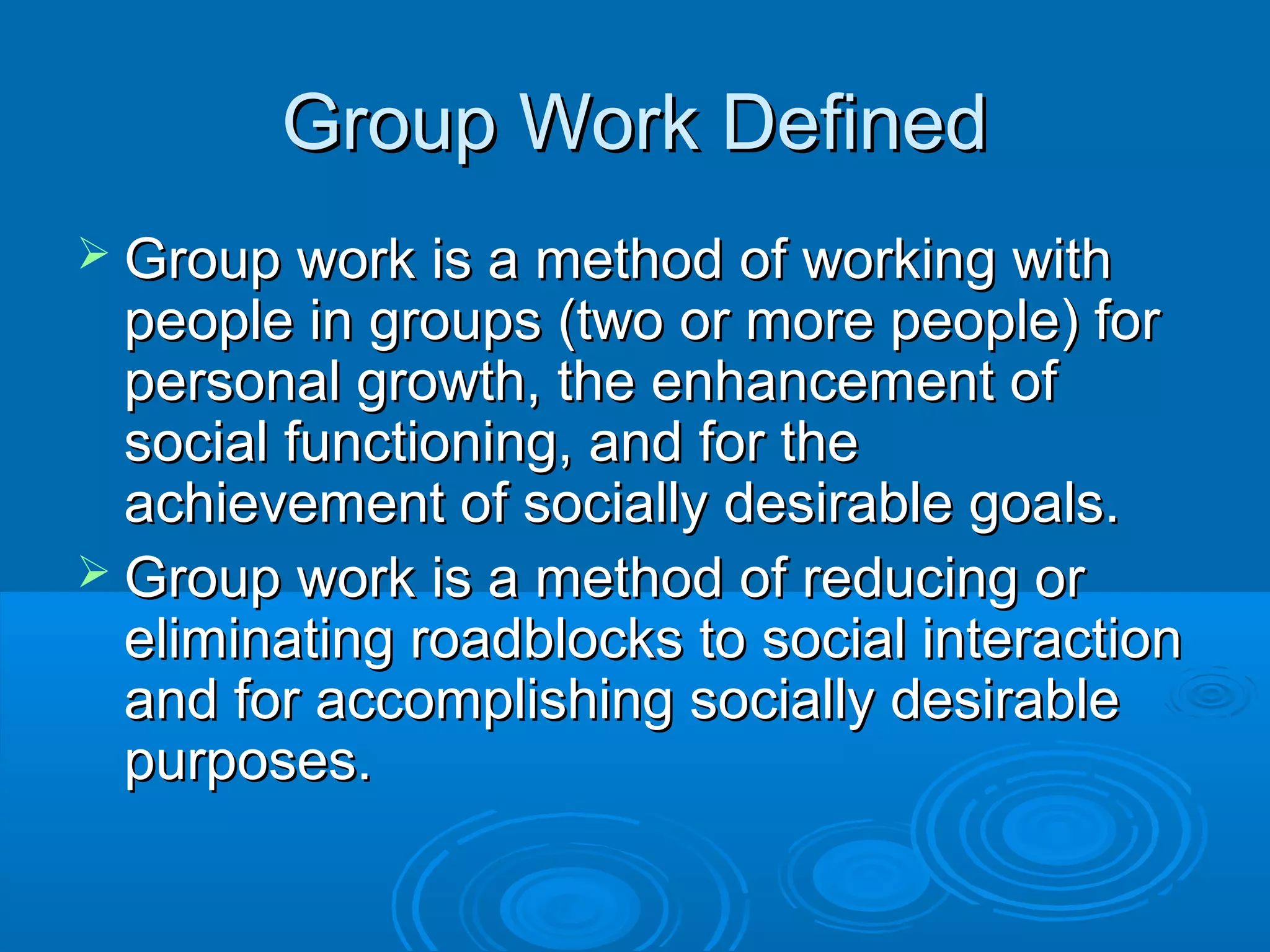 Social work practice with groups | PPT