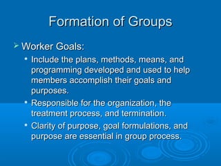 Social work practice with groups | PPT