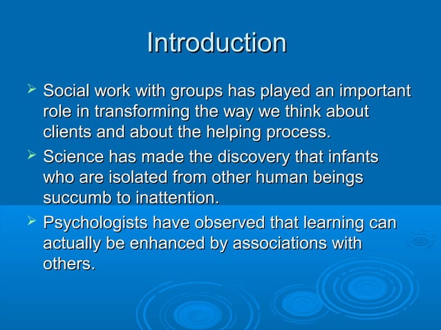 Social work practice with groups | PPT | Mental Health | Diseases and ...