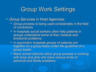 Social work practice with groups | PPT