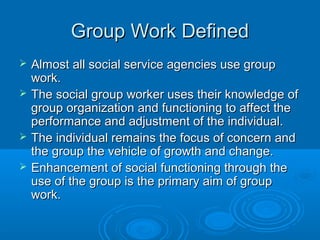 Social work practice with groups | PPT
