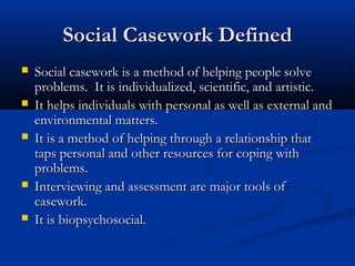 Social work practice with individuals.ppt (1) | PPT