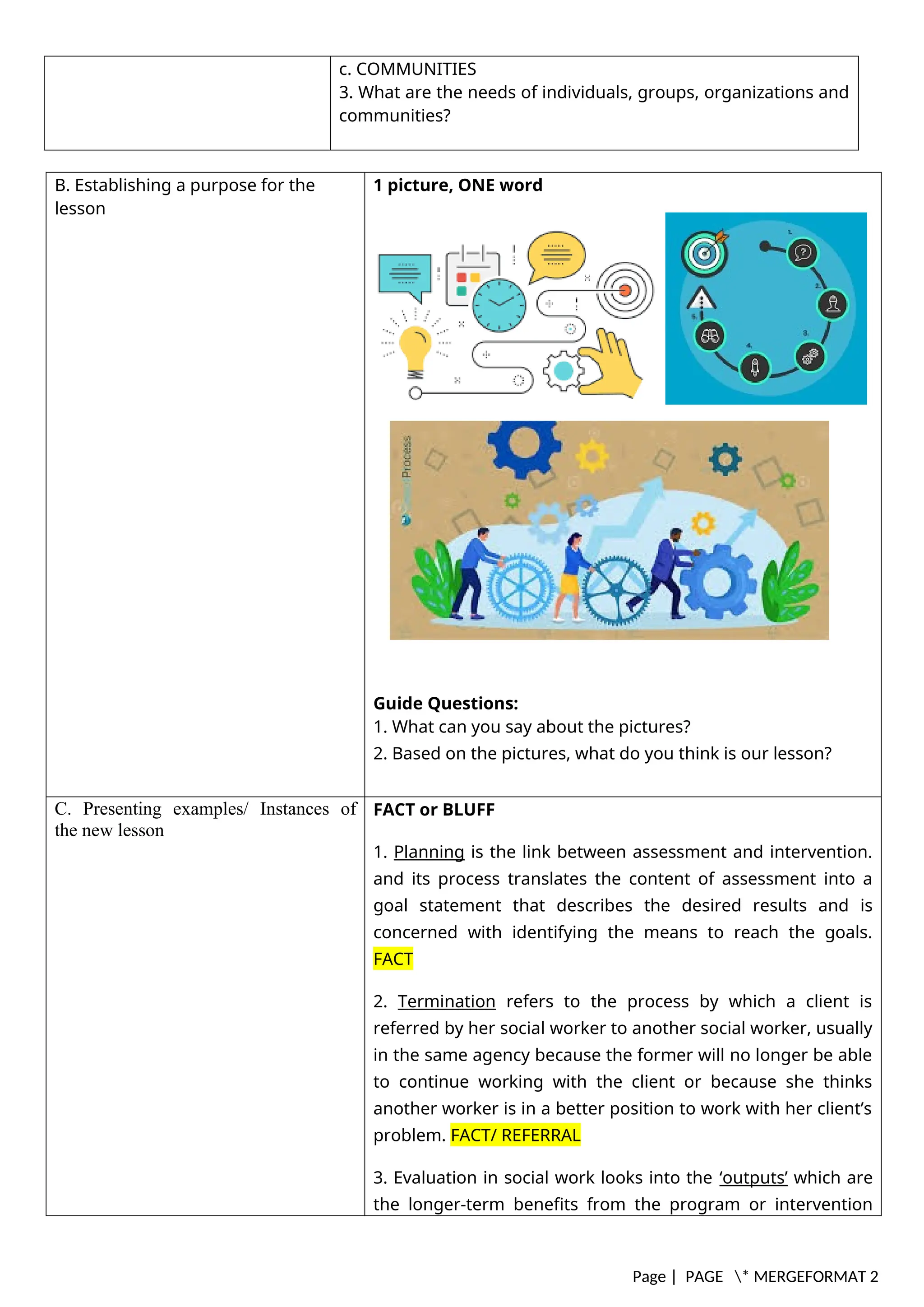 Lesson Plan in DIASS -Social Work Process.docx