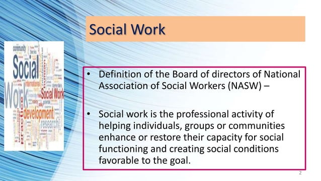 Social work relationship with social science discipline | PPT