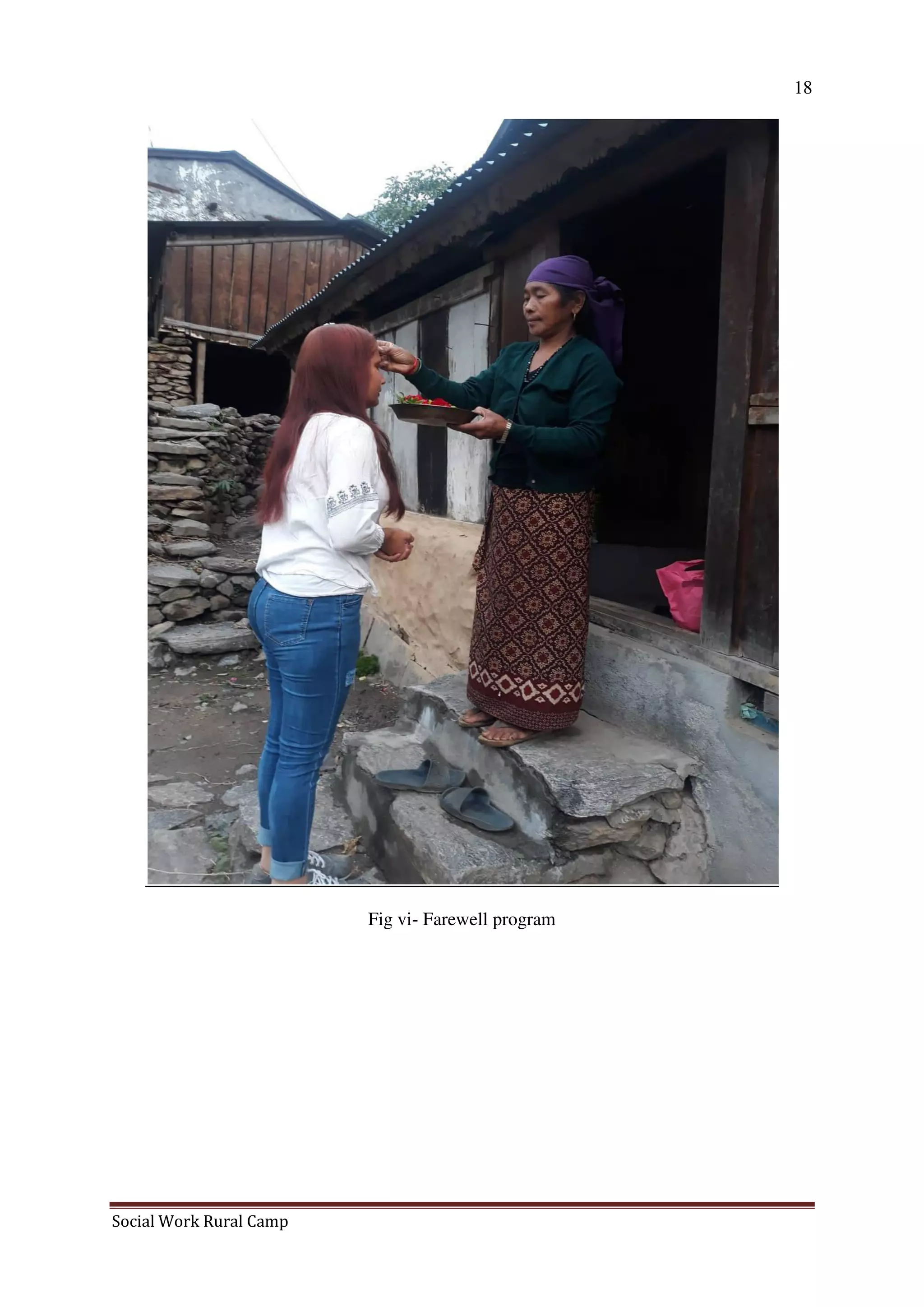 Social work rural camp report | PDF