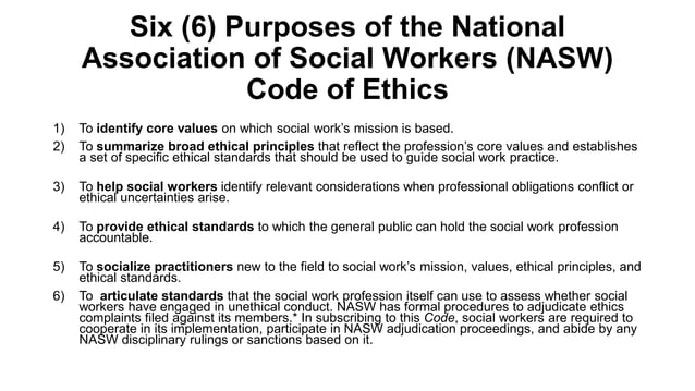 Social work values & ethics | PPTX