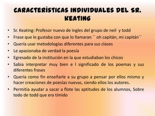 Sociedad de-los-poetas-muertos | PPTX