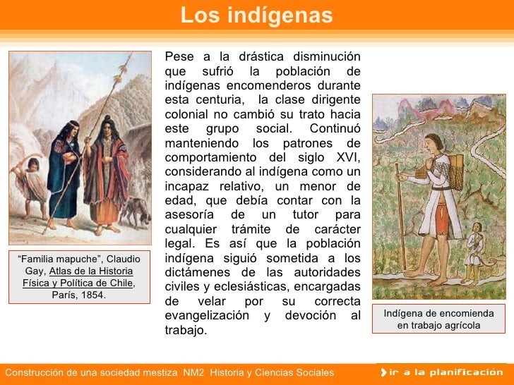 Sociedad colonial en chile