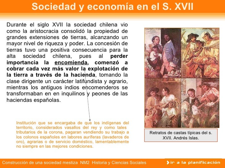 Sociedad colonial en chile