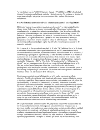 Rosa Maria Torres. Educación en la sociedad de la Información | PDF ...
