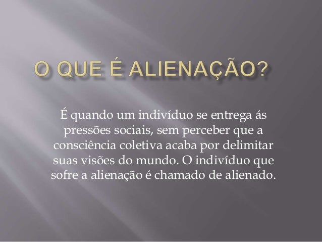 Resumo Alienação