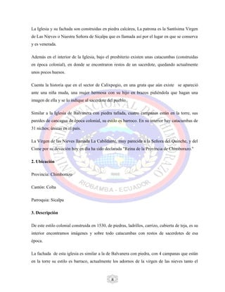 LOS ATRACTIVOS DE SICALPA | DOC