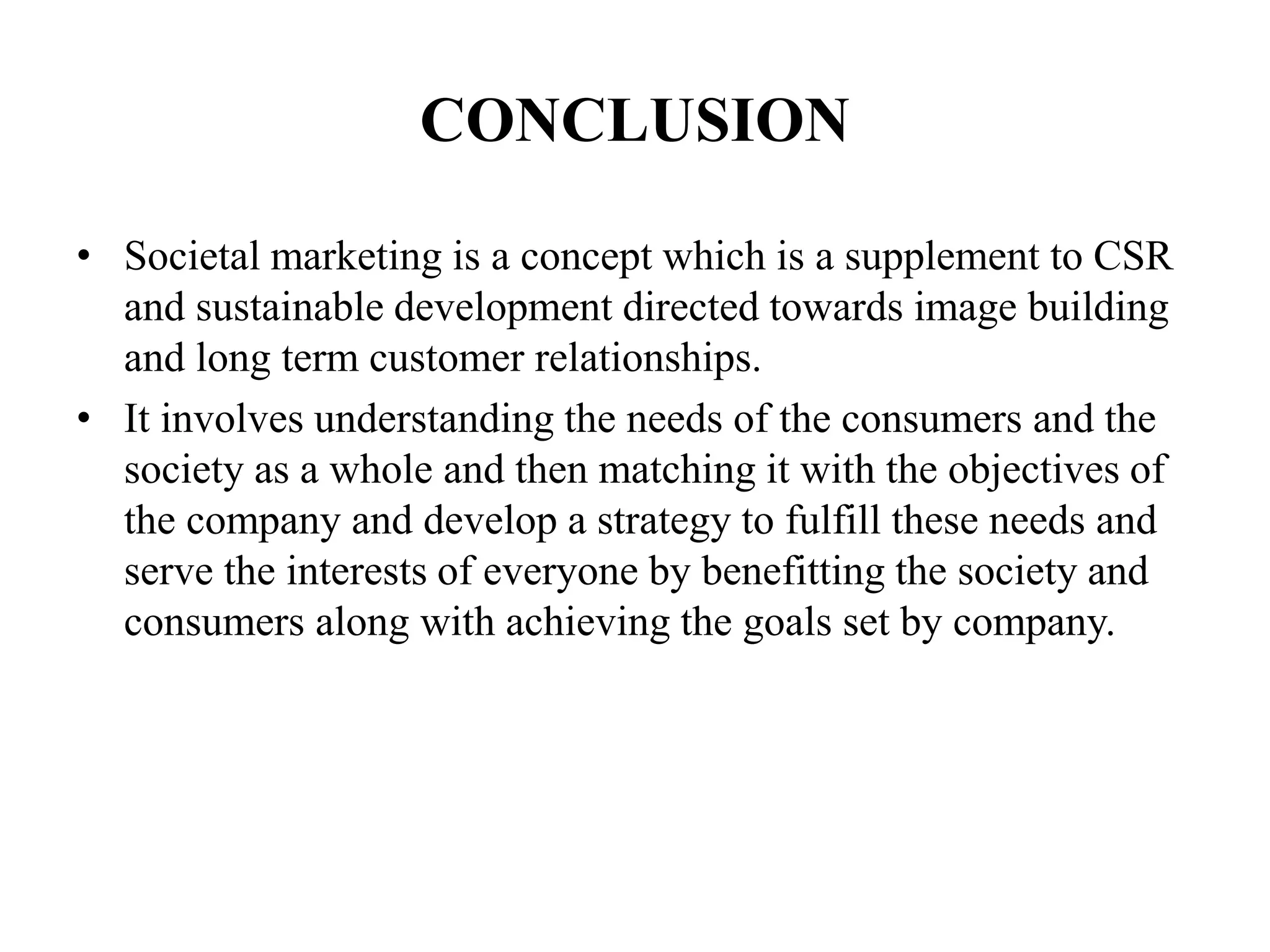 Societal marketing concept | PPTX
