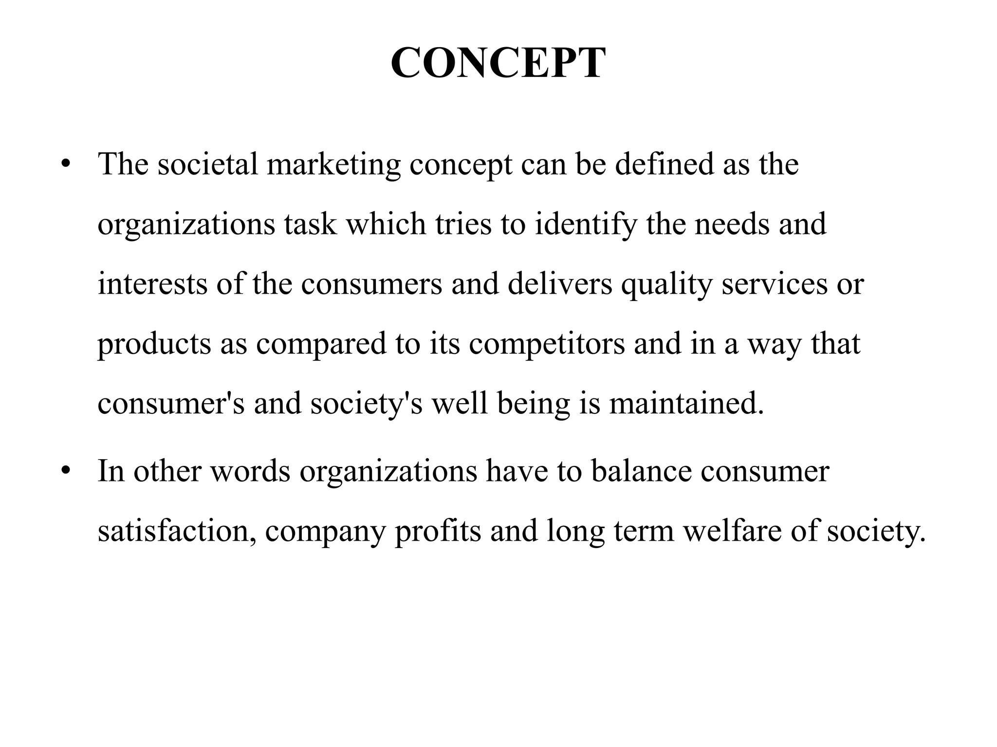 Societal marketing concept | PPTX