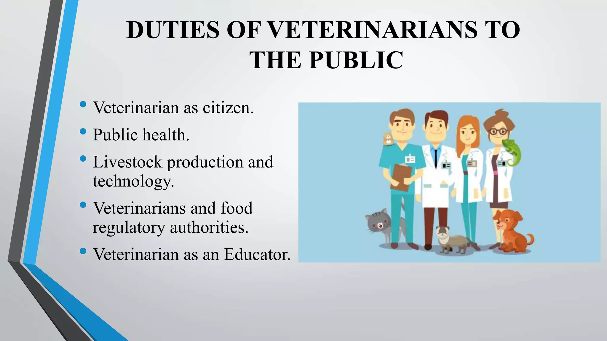 Societal responsibilities of veterinarian | PPTX