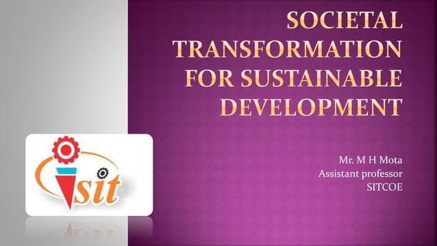 Societal transformation | PPTX | Environment | Science