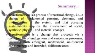 Societal transformation | PPTX