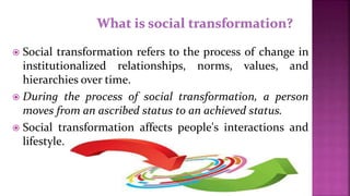 Societal transformation | PPTX