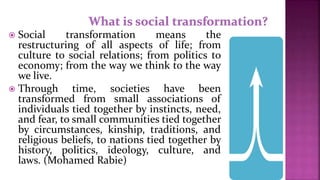 Societal transformation | PPTX