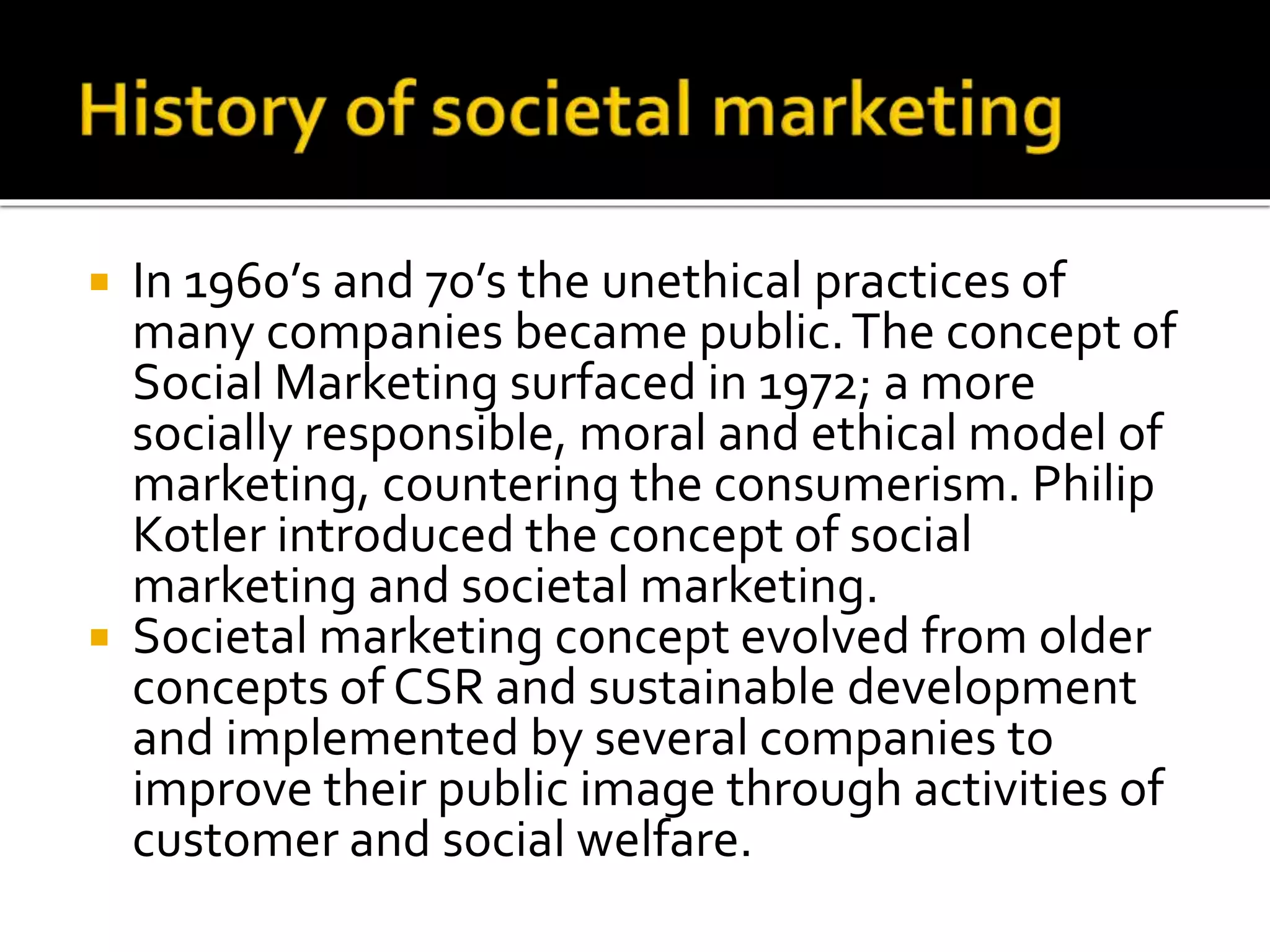 Societial marketing concept | PPTX