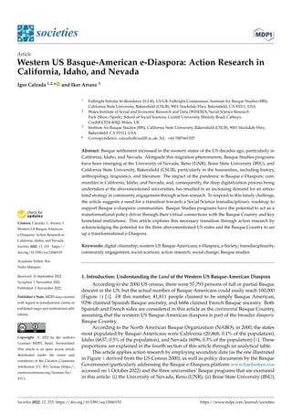 Western US Basque-American e-Diaspora: Action Research in California ...