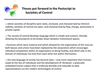 Societies of control | PPT