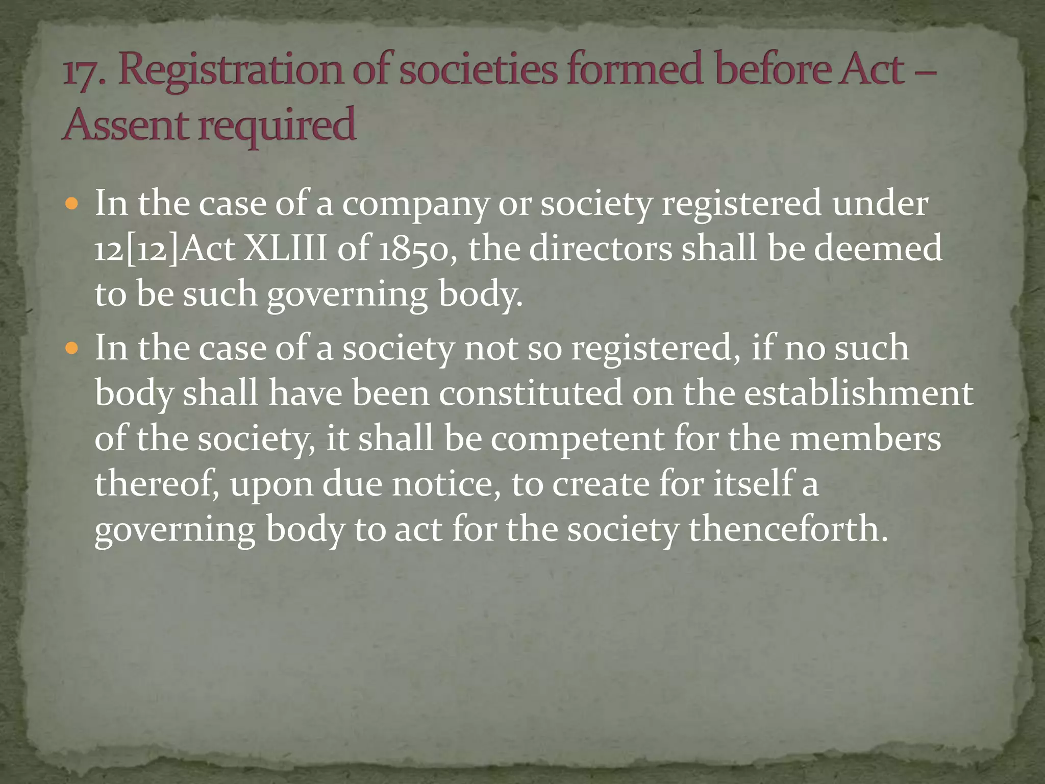 Societies registration act_1860 | PPTX
