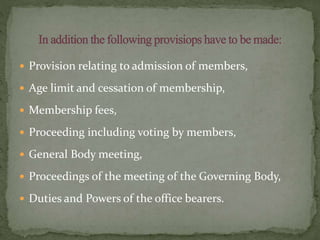 Societies registration act_1860 | PPTX