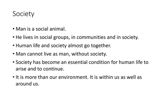 Basic concepts of Sociology | PPTX | Biological Sciences | Science