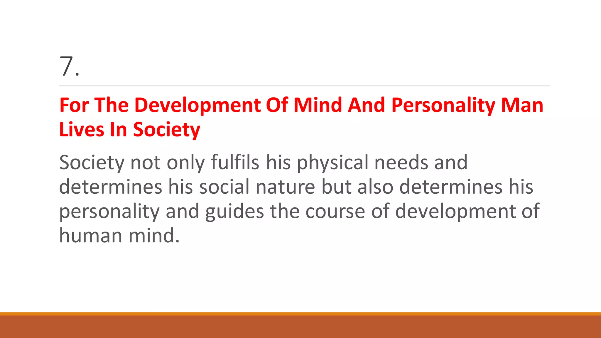 Man is a Social Animal. How? | PDF