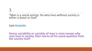Man is a Social Animal. How? | PDF