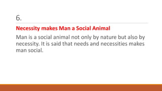 Man is a Social Animal. How? | PDF