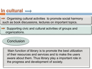 Society and library | PPTX