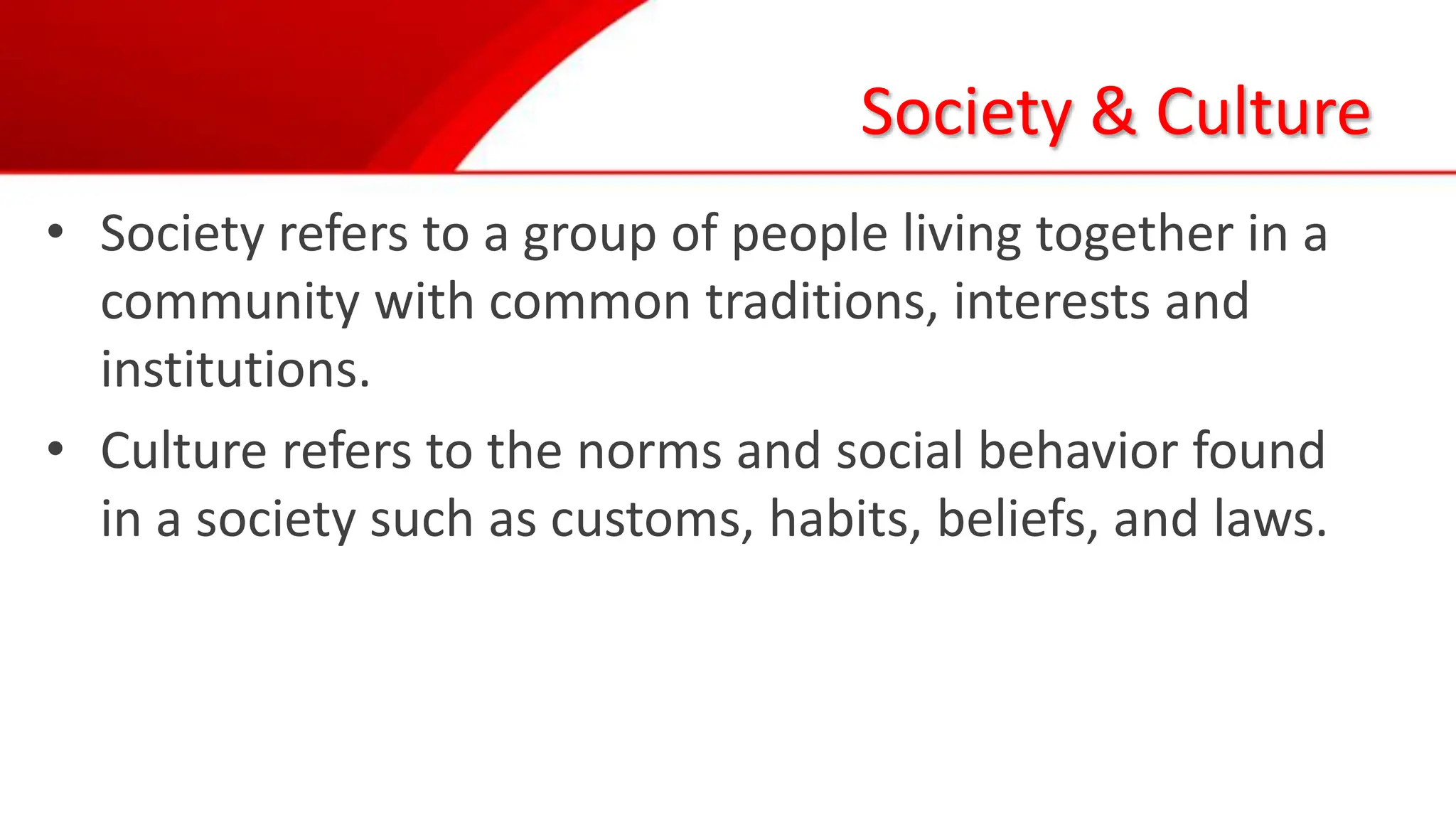 Society & culture.pptx Education, foundation | PPTX