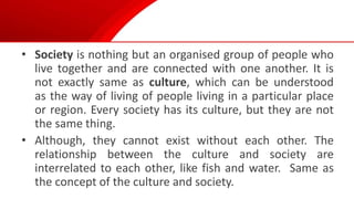 Society & culture.pptx Education, foundation | PPTX