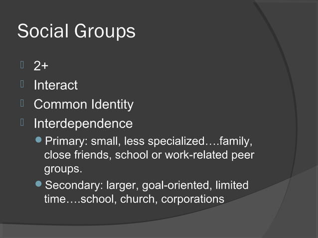 Society, social structure, and interaction | PPT