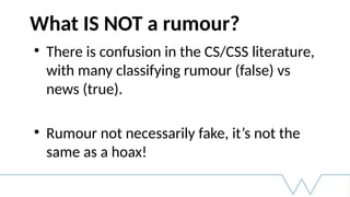 Exploiting context for rumour detection in social media | PDF