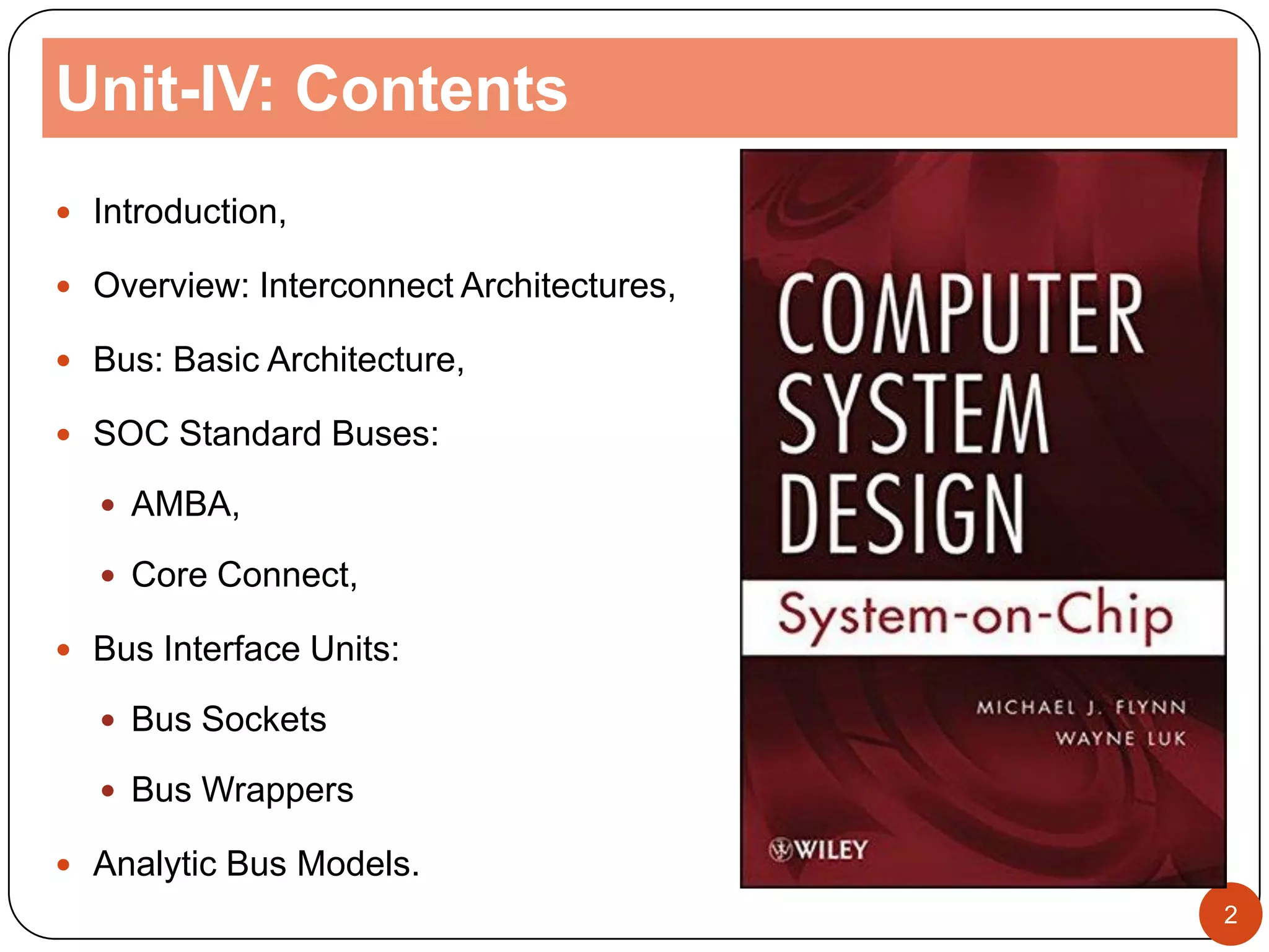 Soc Interconnects Amba And Coreconnect Pdf Computer Networking Computing
