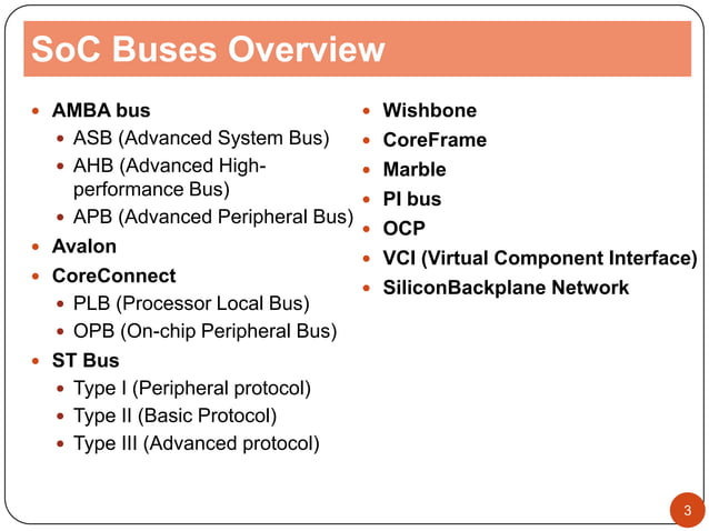 Soc Interconnects Amba And Coreconnect Pdf Computer Networking