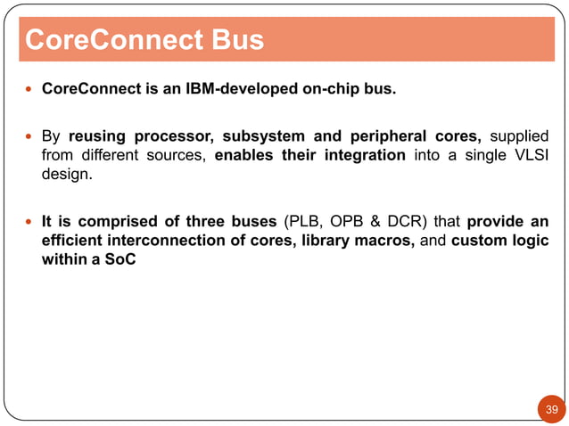 Soc Interconnects Amba And Coreconnect Pdf Computer Networking Computing