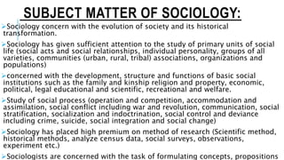 Introduction to Sociology | PPTX