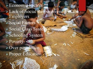 Presentation on Child Labour | PPTX