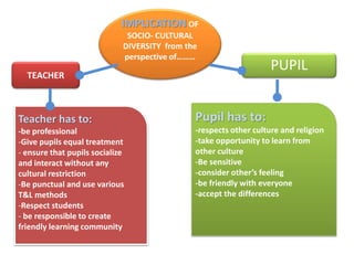 Socio cultural diversity | PPTX