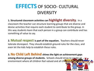 Socio cultural diversity | PPTX