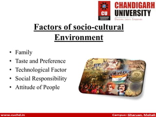 Socio cultural environment and social media marketing by Selbin | PPTX