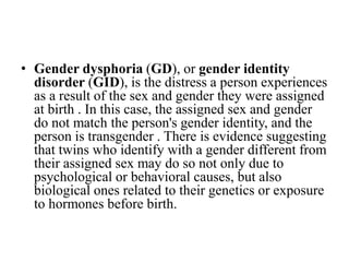 Socio cultural formation of gender identity | PPT