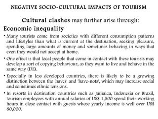 SOCIO-CULTURAL IMPACTS OF TOURISM | PPT