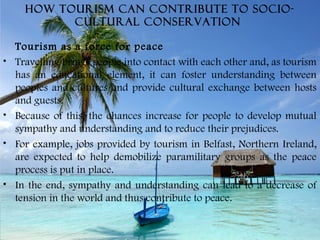 Socio cultural impact of tourism by manika agarwal | PPT